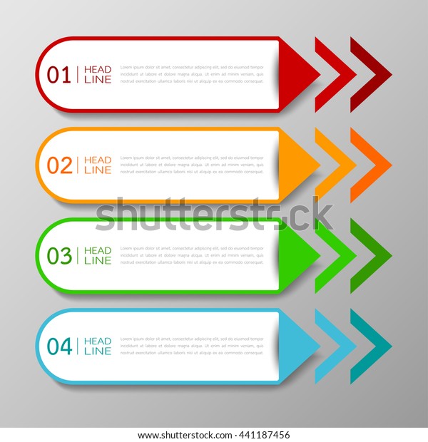 Banners Template Tabs Design Illustration Vector Stock Vector (Royalty ...