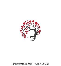 Banyan Tree Logo Design Icon Illustration Stock Vector (Royalty Free ...