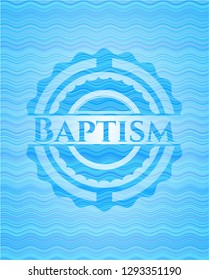 Baptism Water Wave Representation Emblem: เวกเตอร์สต็อก (ปลอดค่า ...