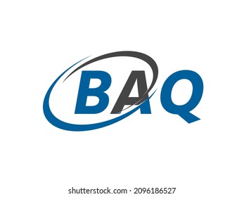 Baq Letter Creative Modern Elegant Swoosh Stock Vector (Royalty Free ...