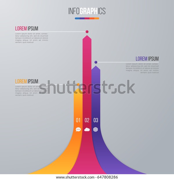 Bar Chart Infographic Template Data Visualization Stock Vector (royalty