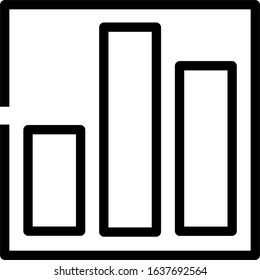 Bar Chart Line Diagram Vector Icon Stock Vector (Royalty Free ...