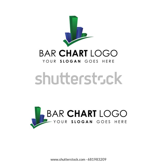 Bar Chart Logo Template Stock Vector (Royalty Free) 681983209 ...