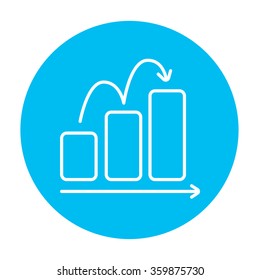 Bar Chart Upward Line Icon Stock Vector (Royalty Free) 359875730 ...