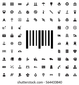 Bar Code Icon Illustration Isolated Vector Stock Vector (Royalty Free ...
