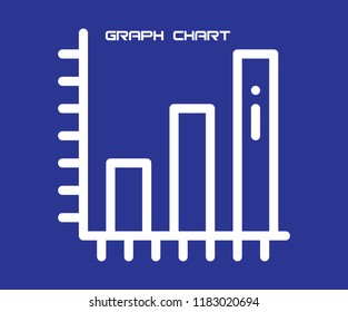 Bar Graph Chart Symbol Vector Icon Stock Vector (Royalty Free ...