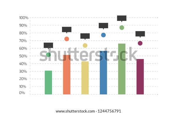 Bar Graph Line Graph Templates Business Stock Vector (Royalty Free ...