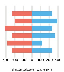 Bar Graphs Different Frequencies Depicting Frequency: vetor stock ...