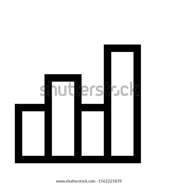 Bar Icon Graph Chart Statistic Icon Stock Vector (Royalty Free ...