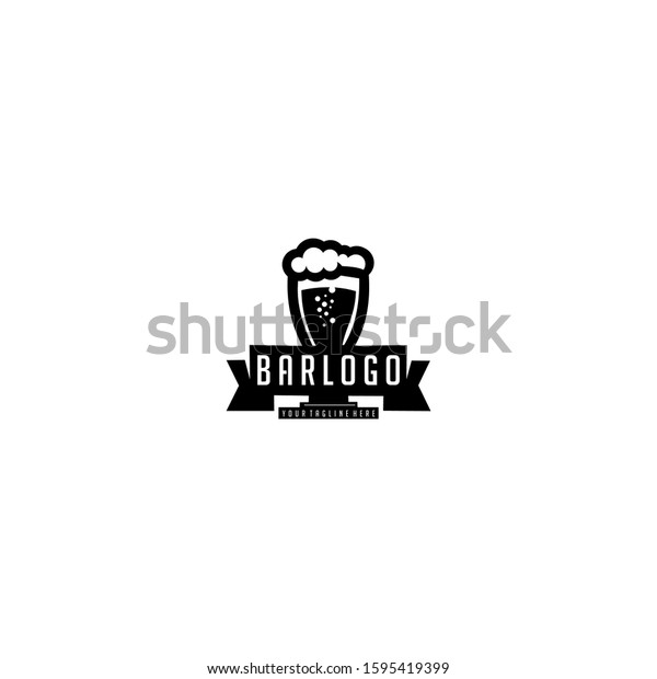 Bar Logo Icon Designs Vector Stock Vector (Royalty Free) 1595419399 ...