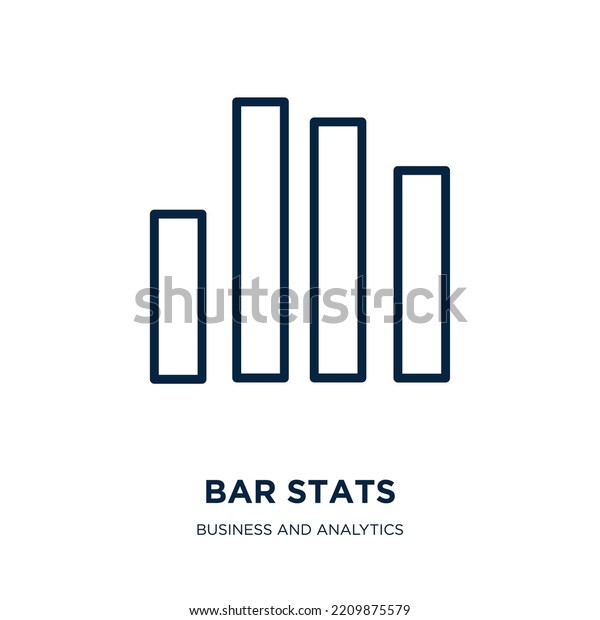 Bar Stats Icon Business Analytics Collection Stock Vector (Royalty Free ...