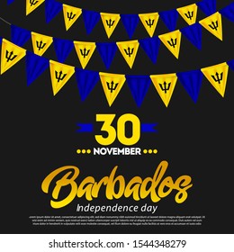 Barbados Independence Day Vector Design Banners Stock Vector (Royalty ...
