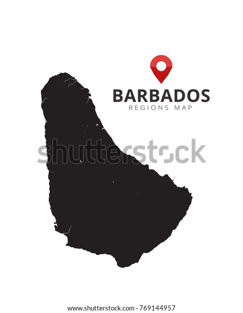 Barbados Map Region: vector de stock (libre de regalías) 769144957 ...