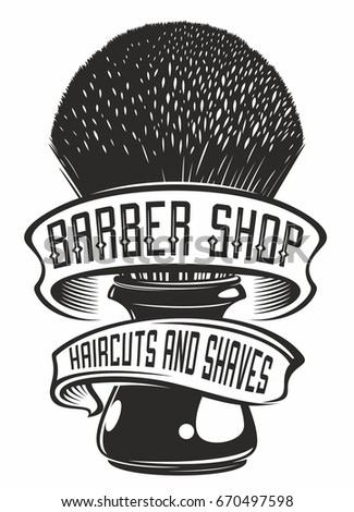 Barbe Shop Logo Vector de stock (libre de regalías)670497598; Shutterstock
