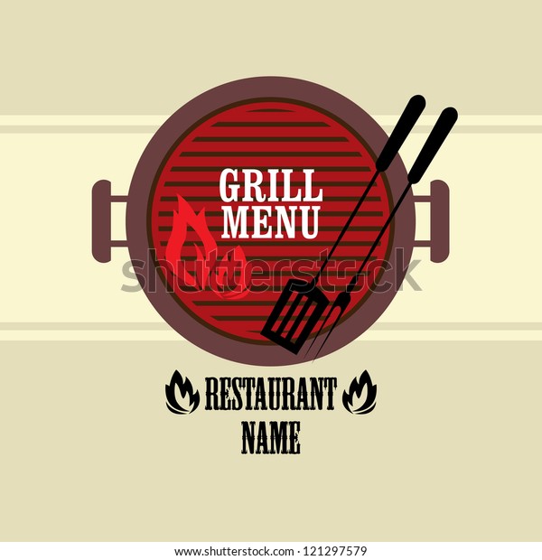 Barbecue Menu Design Grill Menu Design Stock Vector (Royalty Free ...
