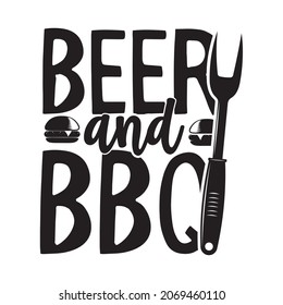 Barbecue Text Bbq Black Design Stock Vector (Royalty Free) 2069460110 ...