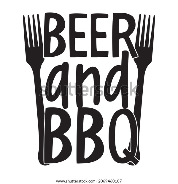 Barbecue Text Bbq Black Design Stock Vector (Royalty Free) 2069460107 ...