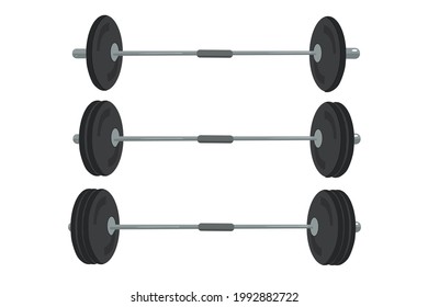 Barbell Gym Workout Vector Stock Vector (Royalty Free) 1992882722 ...
