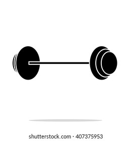 Barbell Icon Barbell Pictograph Barbell Web Stock Vector (Royalty Free ...