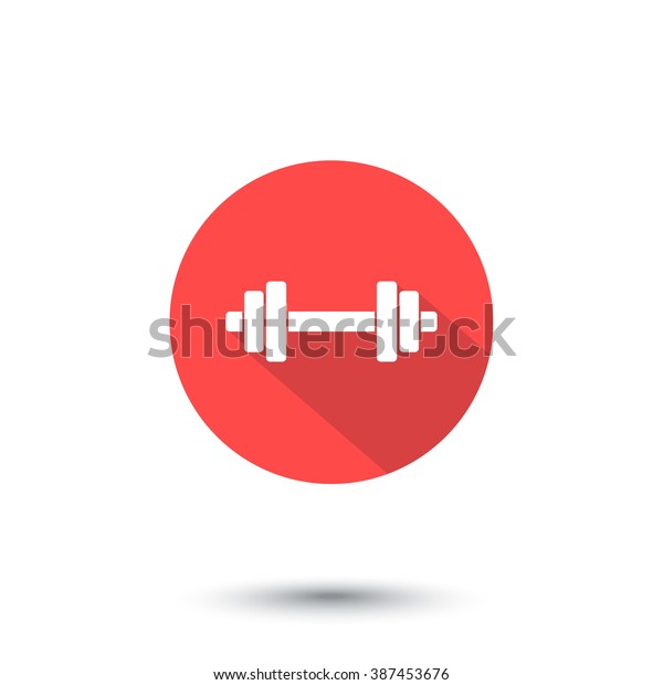 Barbell Icon Barbell Sign Barbell Pictogram Stock Vector (Royalty Free ...