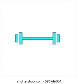 Barbell Logo Icon Design Stock Vector (Royalty Free) 1052391254