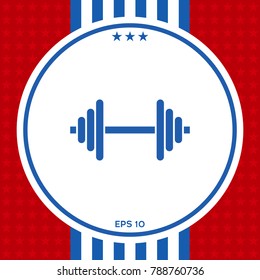 Barbell Symbol Icon Stock Vector (Royalty Free) 788760736 | Shutterstock