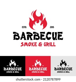 Barbeque Logo Design Template Inspiration Vector Stock Vector (Royalty ...