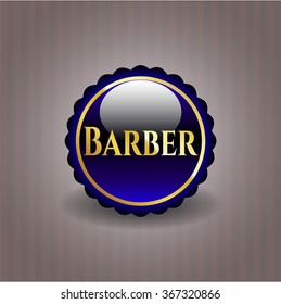 Barber Gold Emblem Stock Vector (Royalty Free) 367320866 | Shutterstock