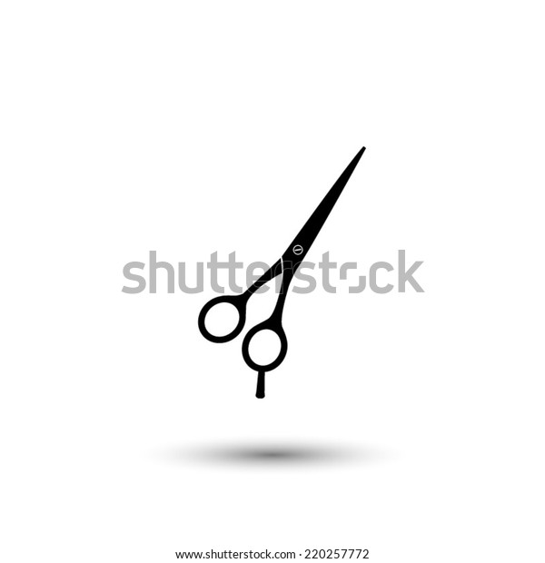 Barbers Shears Scissors Icon Black Vector Stock Vector (Royalty Free ...