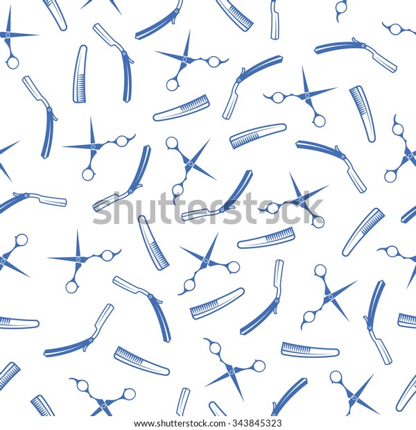 Barbershop Texture Stock Vector (Royalty Free) 343845323 | Shutterstock
