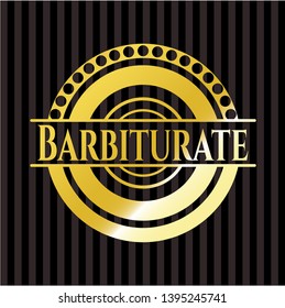 Barbiturate Golden Emblem Vector Illustration Detailed Stock Vector ...