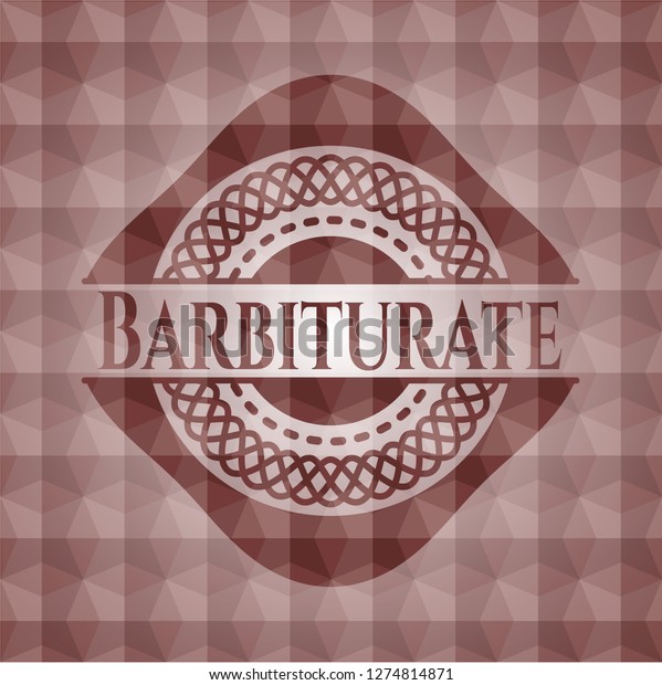 Barbiturate Red Seamless Emblem Badge Abstract Stock Vector (Royalty ...