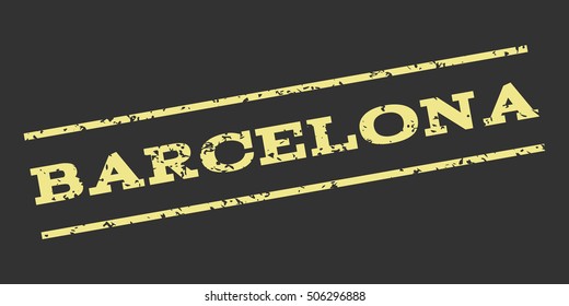 Barcelona Watermark Stamp Text Caption Between Stock Vector (Royalty ...