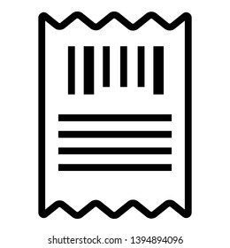 Barcode Check Icon Outline Barcode Check Stock Vector (Royalty Free ...