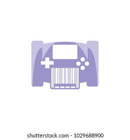 Barcode Game Logo Icon Design Stock Vector (Royalty Free) 1029688900 ...