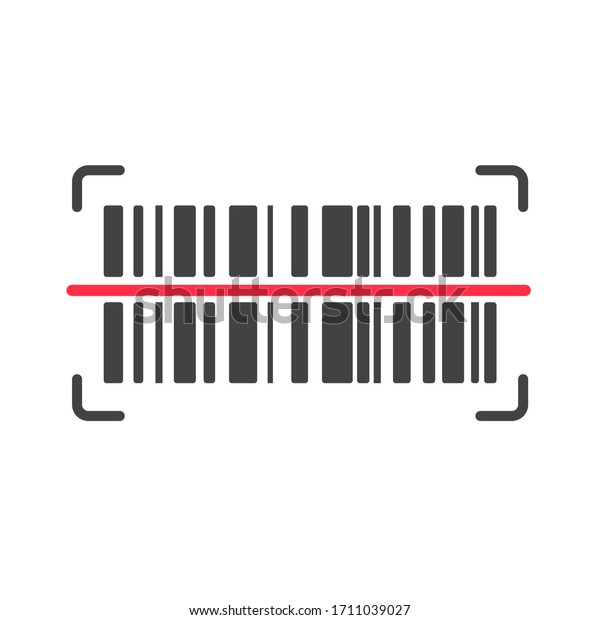 Barcode Icon Barcode That Being Scanned Stock Vector (Royalty Free ...