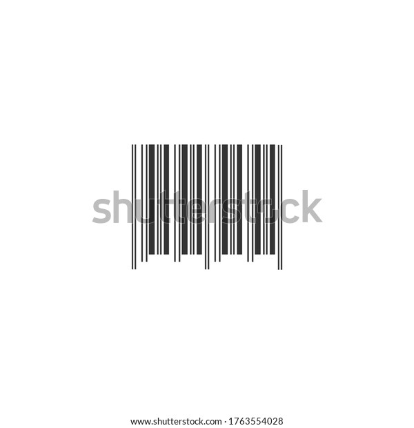Barcode Icon Vector Illustration Minimalist Style Stock Vector (Royalty ...