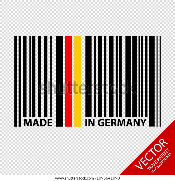 Barcode Made Germany Vector Illustration Isolated Stock Vector (Royalty ...