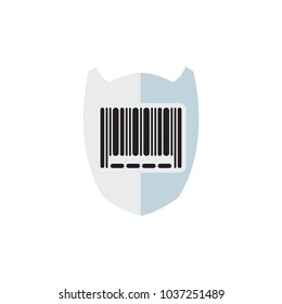 Barcode Shield Logo Icon Design Stock Vector (Royalty Free) 1037251489 ...