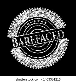 Barefaced Chalkboard Emblem Vector Illustration Detailed Stock Vector ...