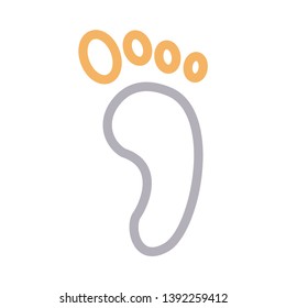Barefoot Vector Color Line Icon Stock Vector (Royalty Free) 1392259412 ...