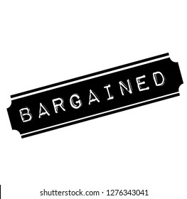 Bargained Black Stamp Sticker Label On Stock Vector (Royalty Free ...