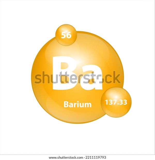 Barium Ba Icon Structure Chemical Element Stock Vector (Royalty Free) 2211119793 | Shutterstock
