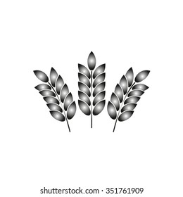 Barley Icon On White Background Vector Stock Vector (Royalty Free ...