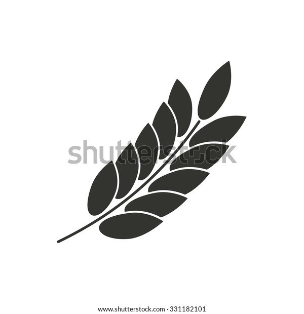 Barley Icon On White Background Vector Stock Vector (Royalty Free ...