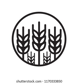 Barley Logo Simple Design Isolate On Stock Vector (Royalty Free ...