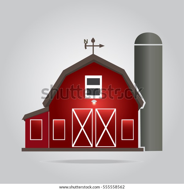 Barn Icon Farm Icon Vector Illustration Stock Vector (Royalty Free ...