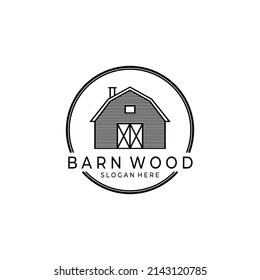 Barn Wood Logo Vector Illustration Design Stock Vector (Royalty Free ...
