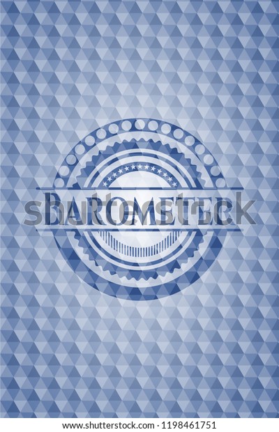 Barometer Blue Hexagon Badge Stock Vector (Royalty Free) 1198461751 ...