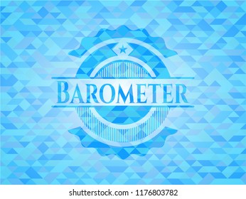 Barometer Realistic Sky Blue Emblem Mosaic Stock Vector (Royalty Free ...